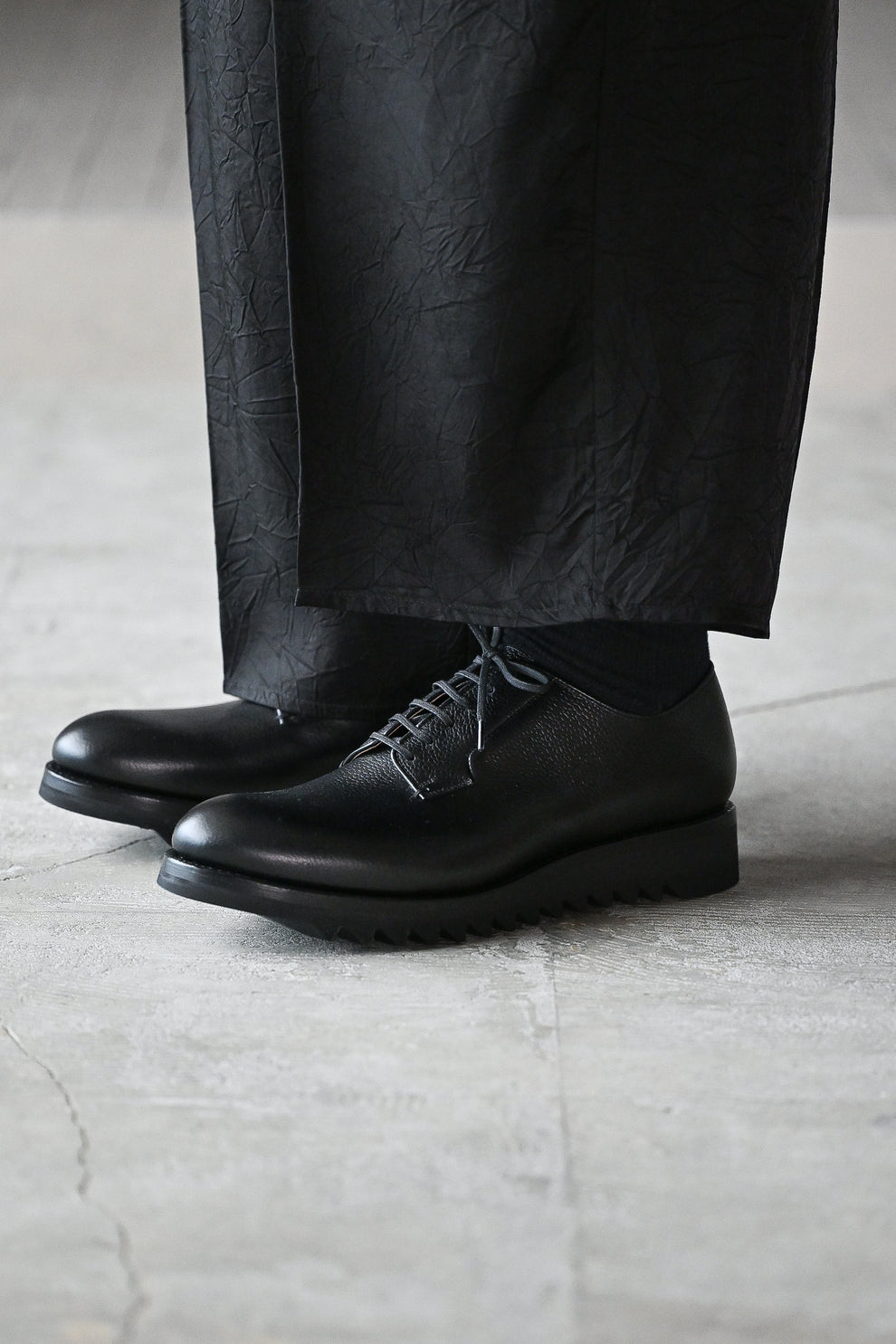 F.LLI Giacometti / FG173 massimo （SHARK SOLE PLAIN TOE） -SCOZIA NERO ...