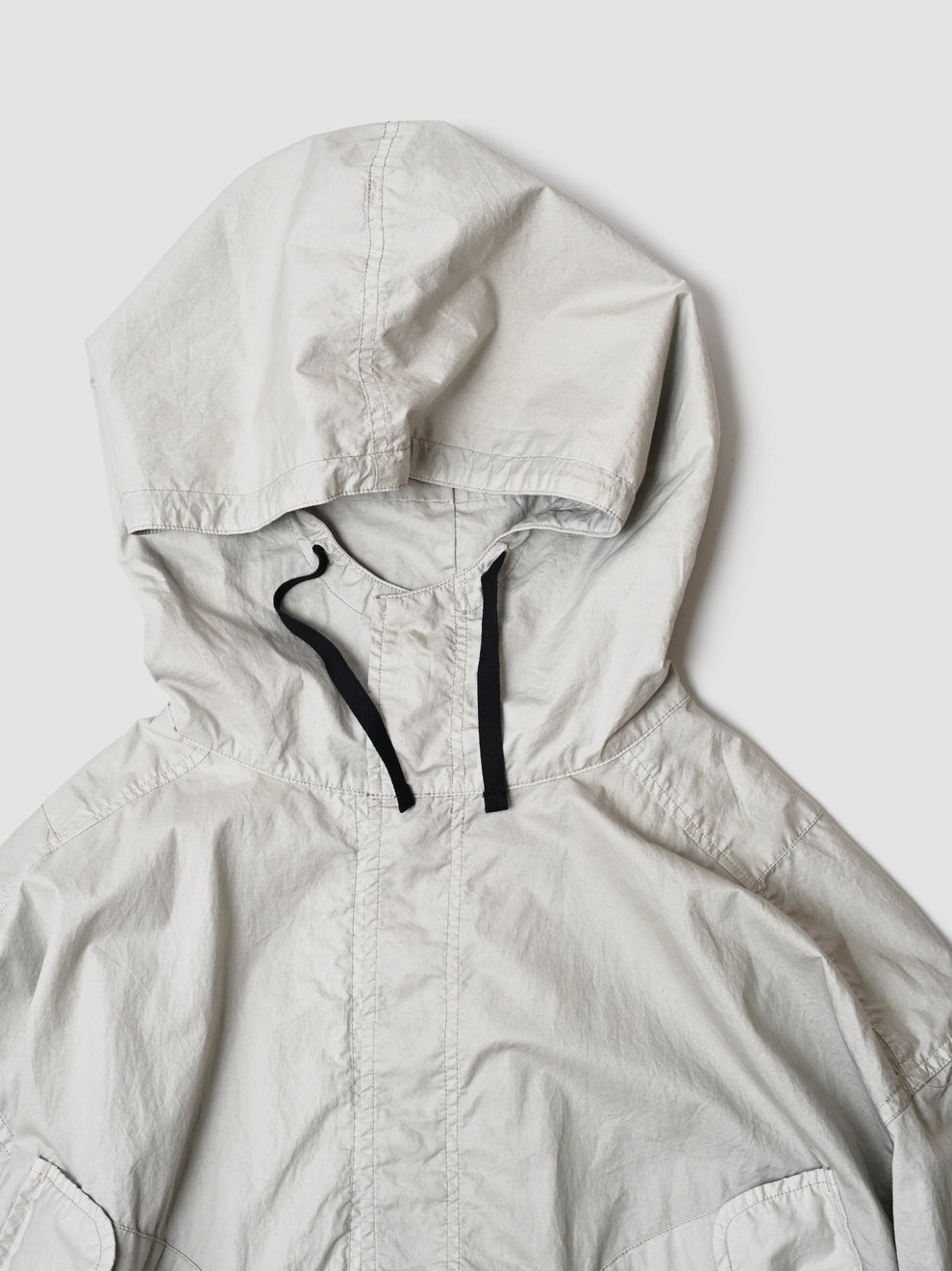 ANCELLM / HOODED FIELD SHIRT JACKET -GRAY – and father