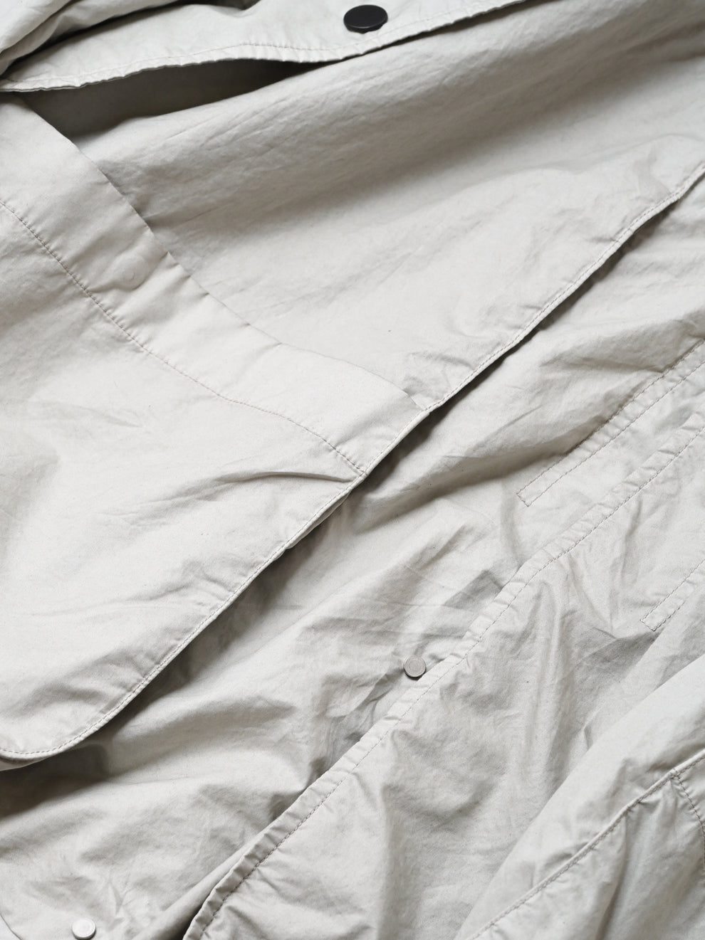 ANCELLM / HOODED FIELD SHIRT JACKET -GRAY – and father